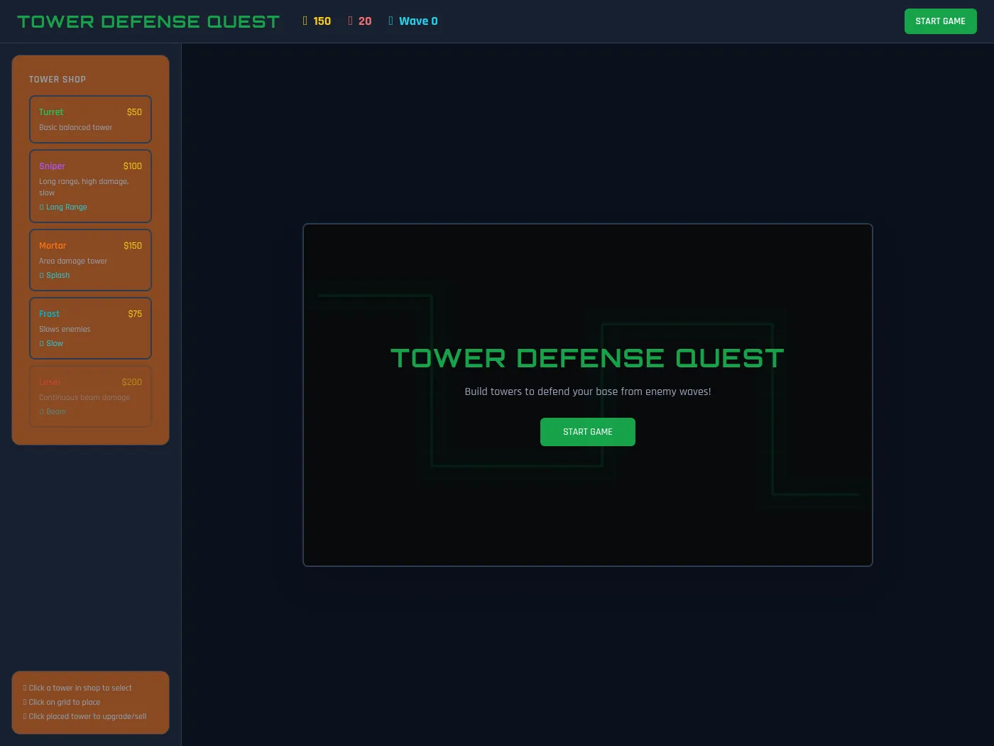 Tower Defense Quest