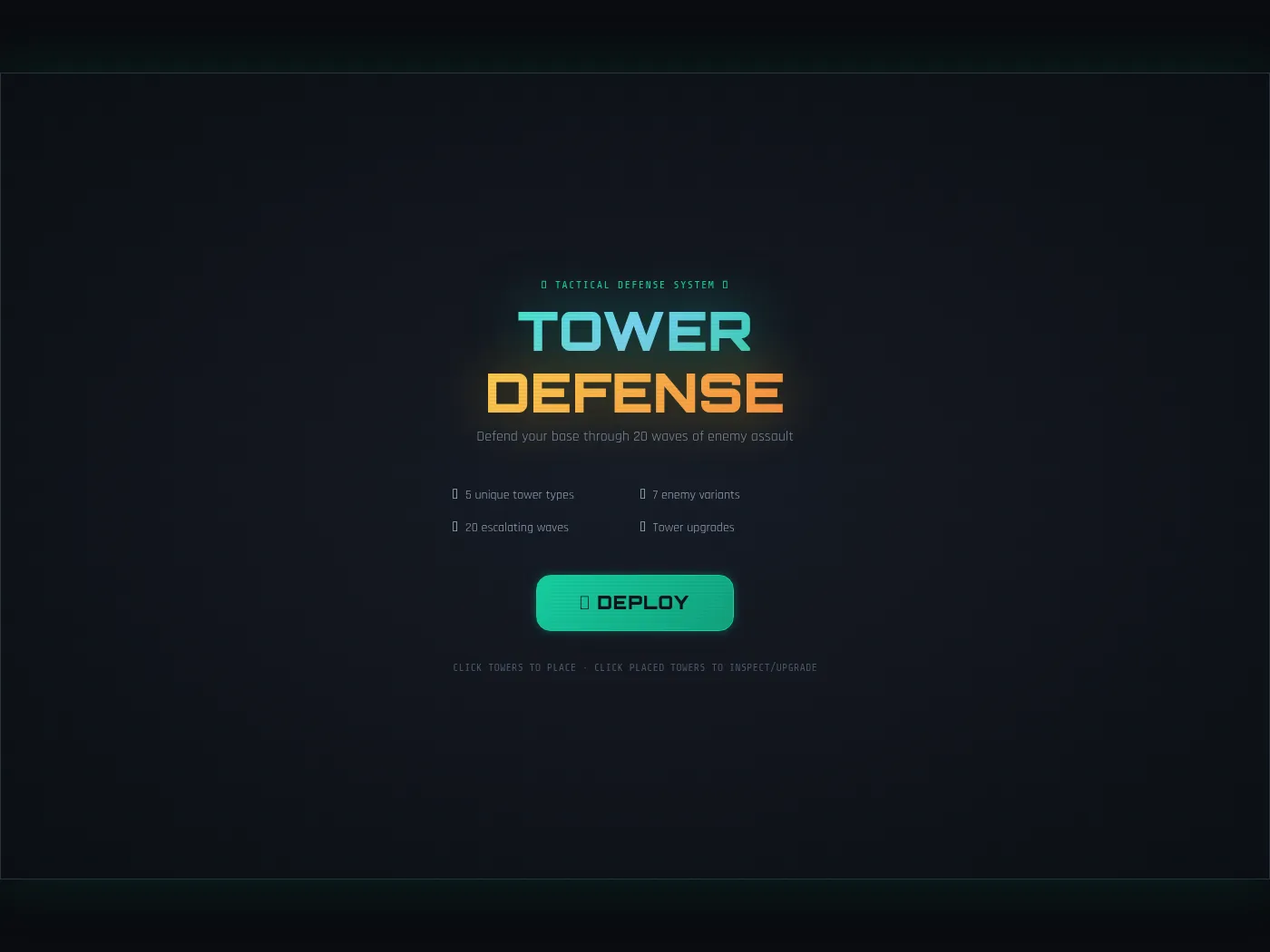 Tower Defense Game