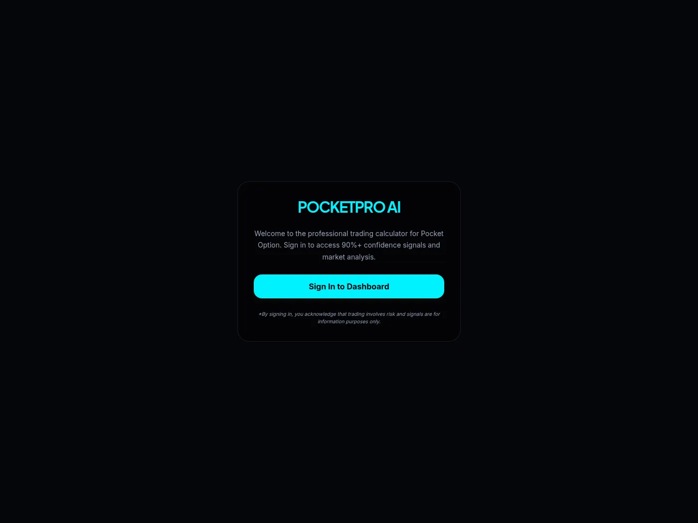 PocketOption Trade Calculator