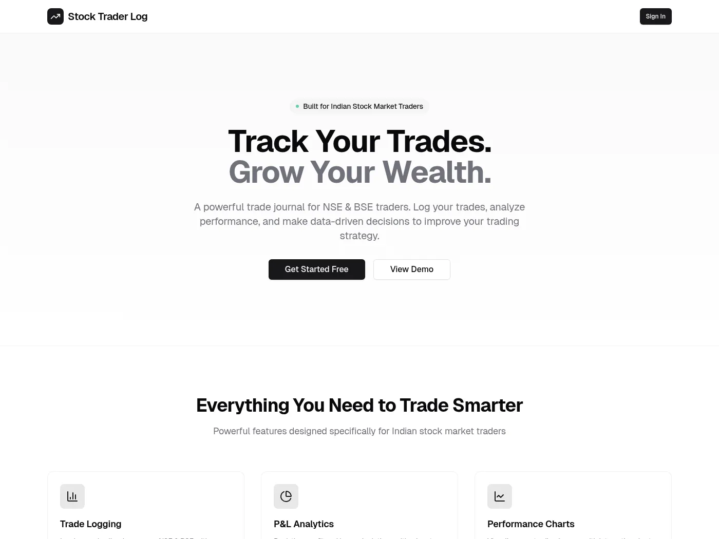 Stock Trader Log