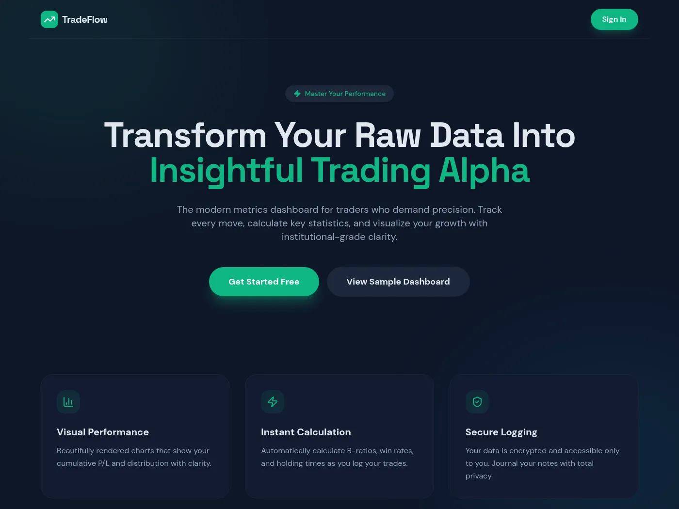 Trade Metrics Dashboard