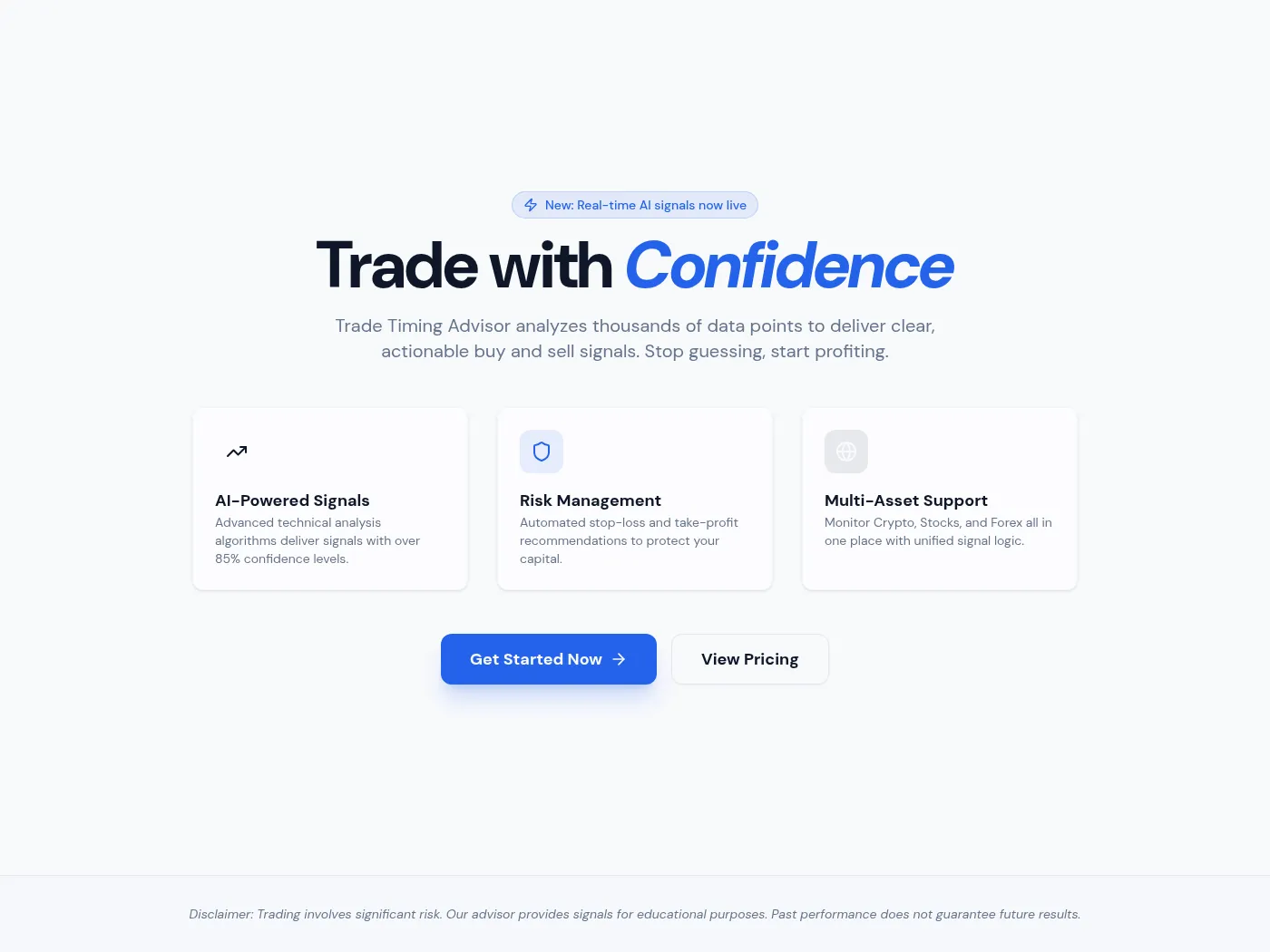 Trade Timing Advisor