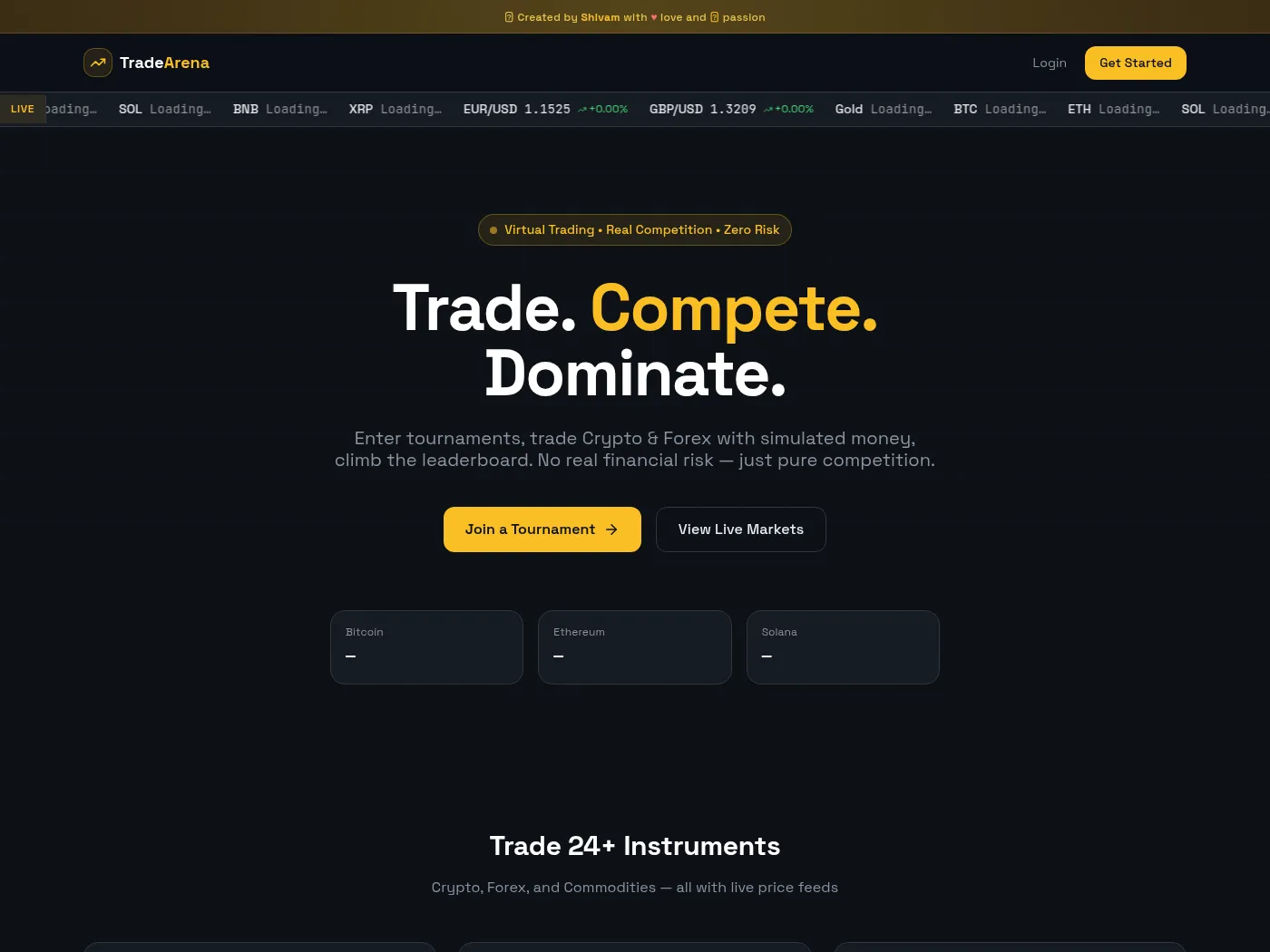 TradeArena: Virtual Trading Battles