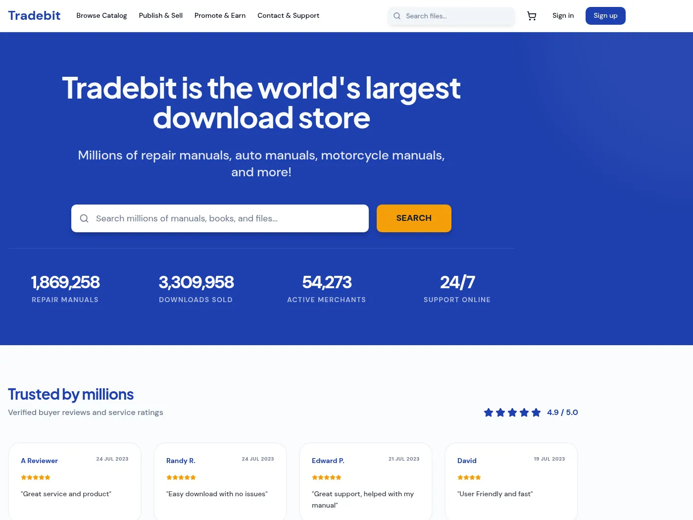 Tradebit Web Clone