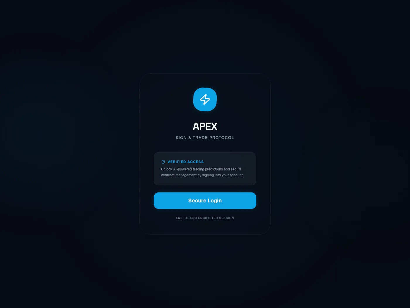 Predictive Trading Bot UI