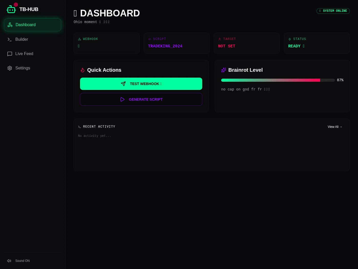 TradeBot UI Hub
