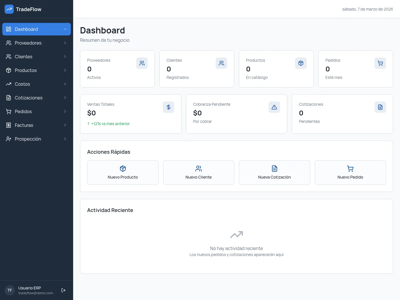TradeFlow ERP Suite