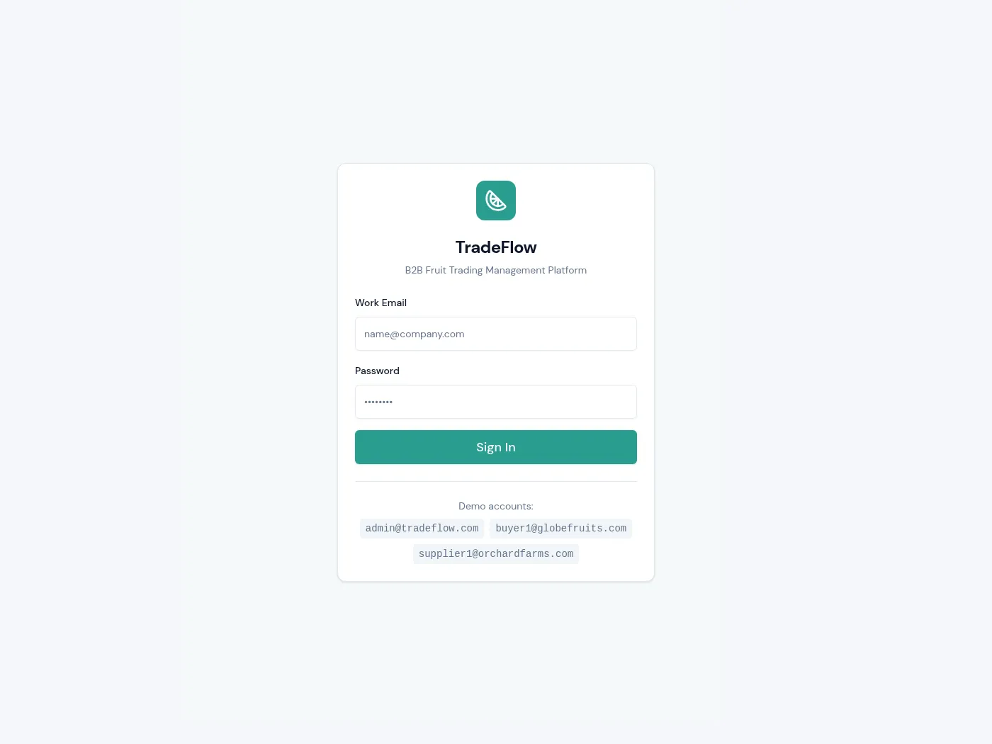 TradeFlow PWA UI