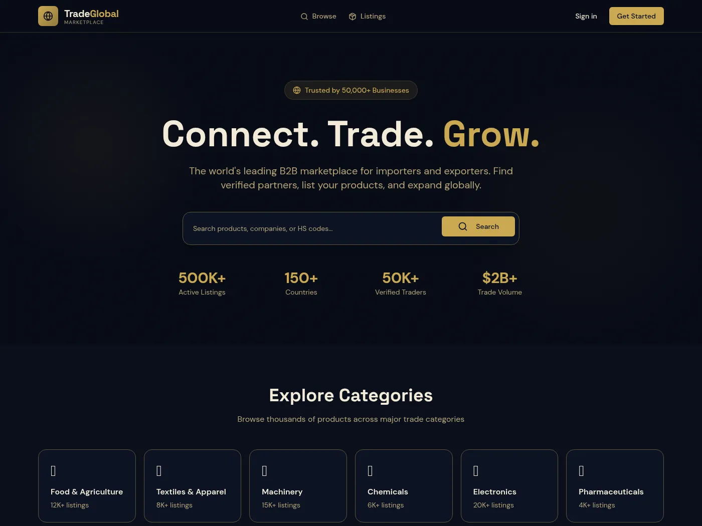 TradeGlobal Marketplace