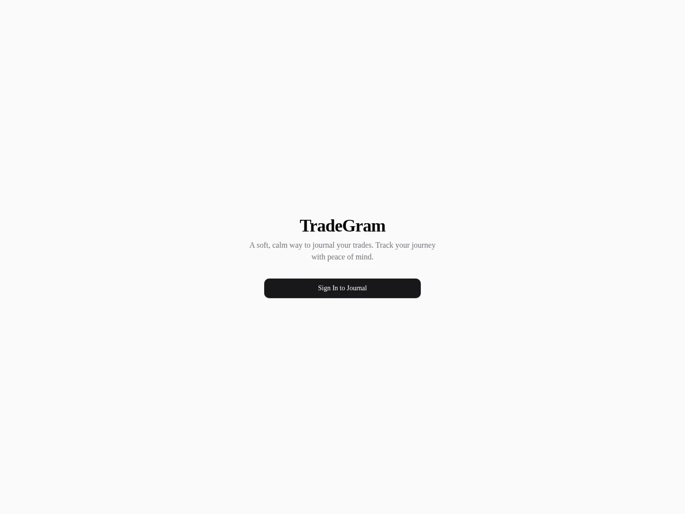 TradeGram Journal