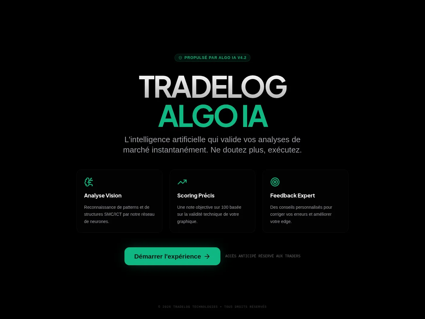 TRADELOG ALGO IA