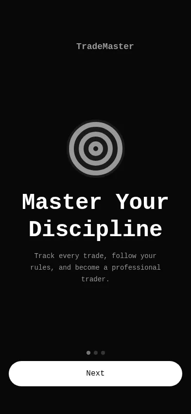 TradeMaster Journal App