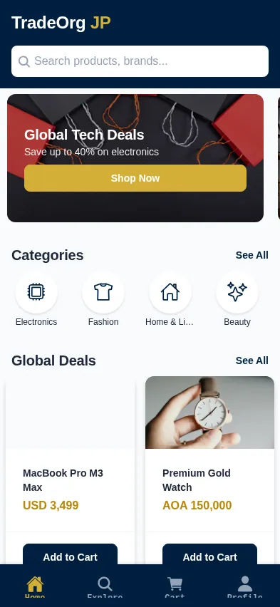 TradeOrg JP Marketplace
