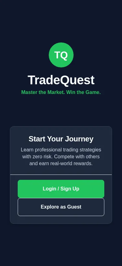 TradeQuest Gamified Simulator