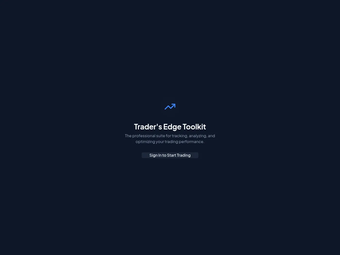 Trader's Edge Toolkit