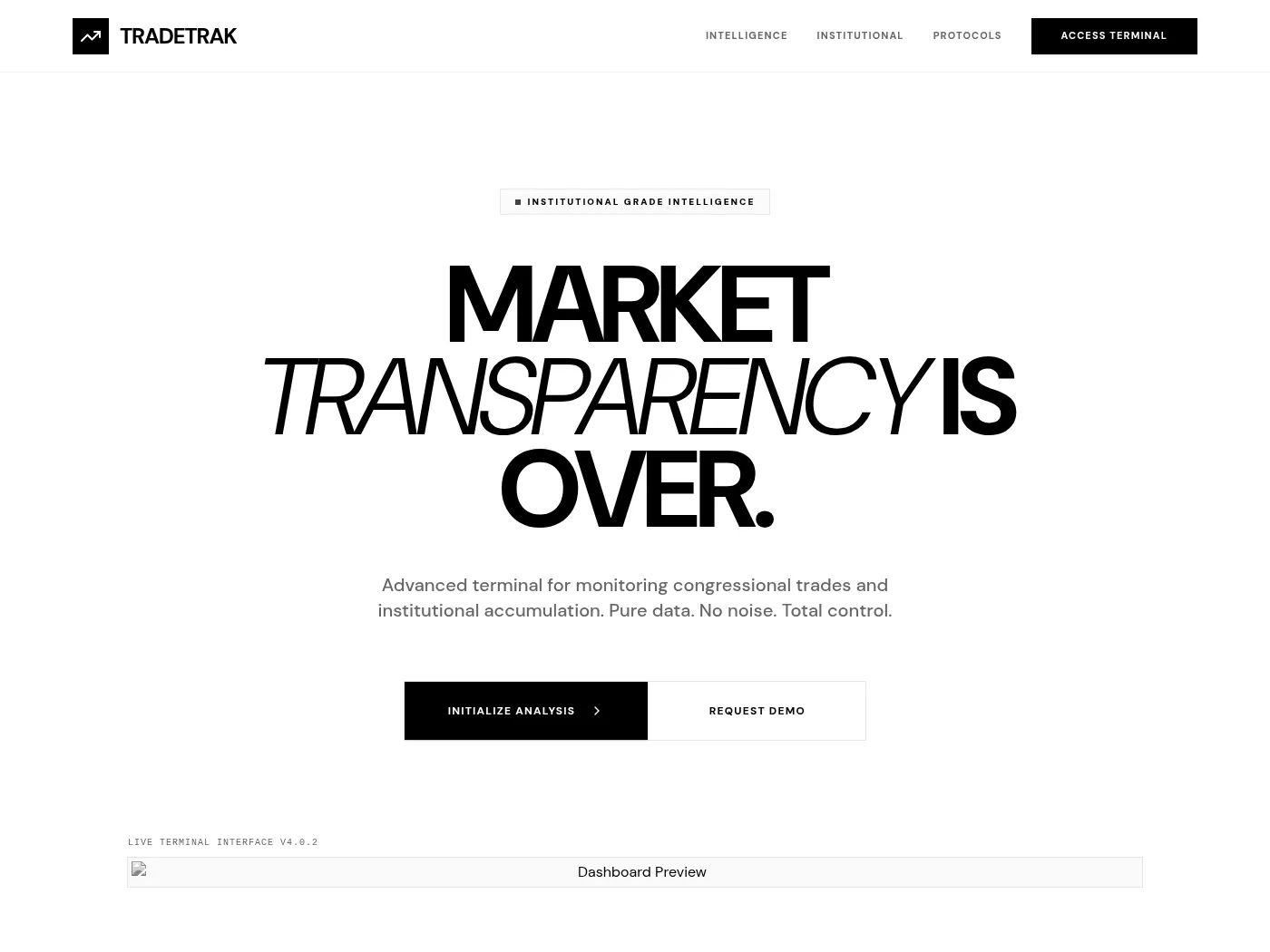 TradeTrak Dashboard
