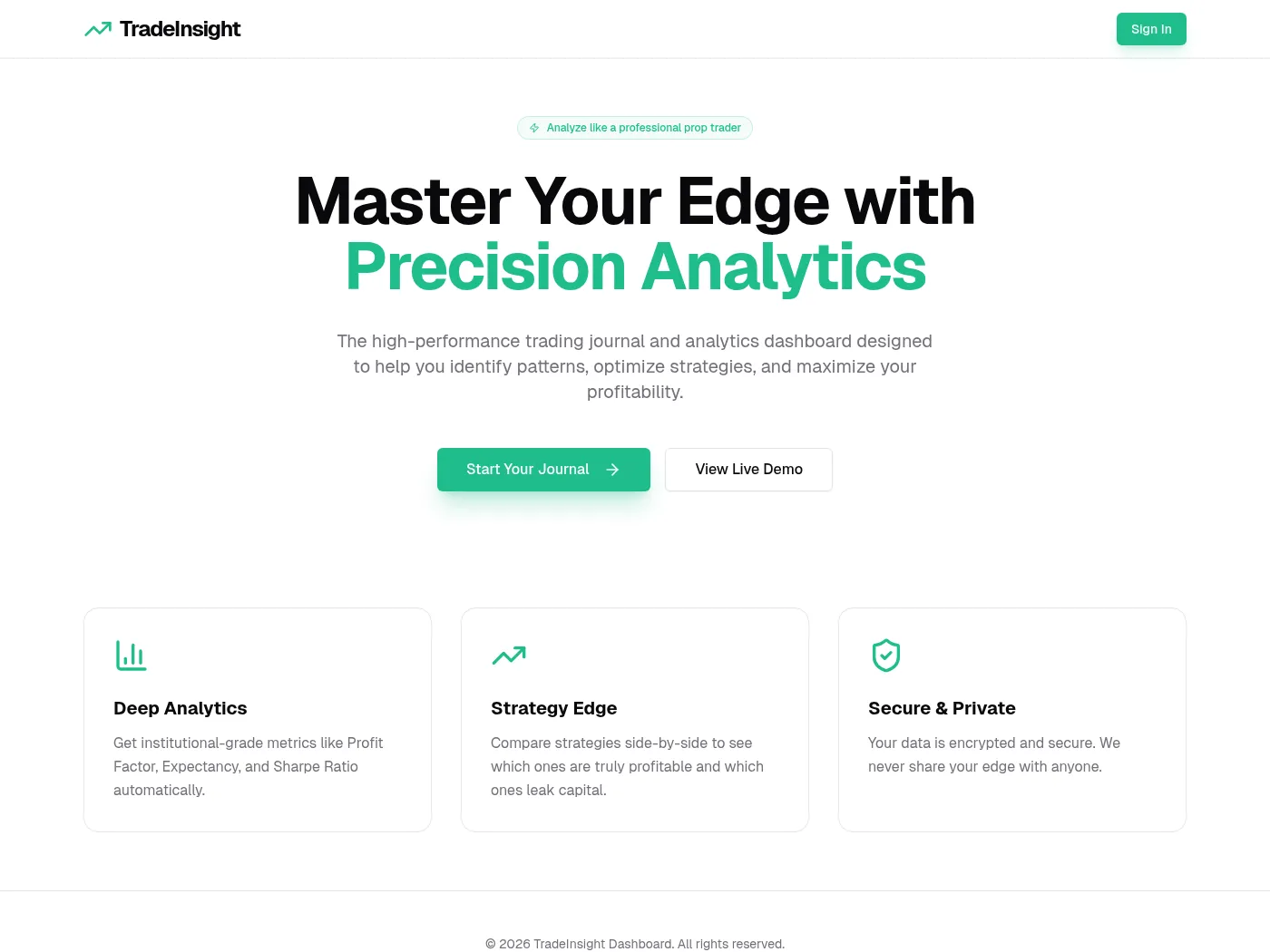 TradeInsight Dashboard