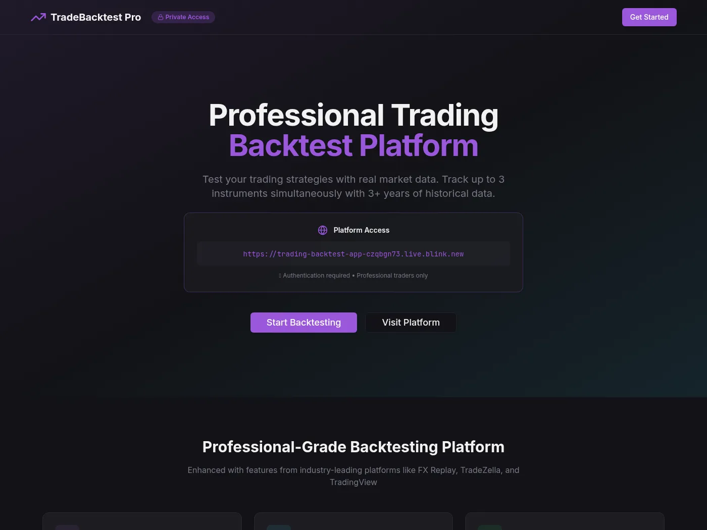 TradeBacktest Pro