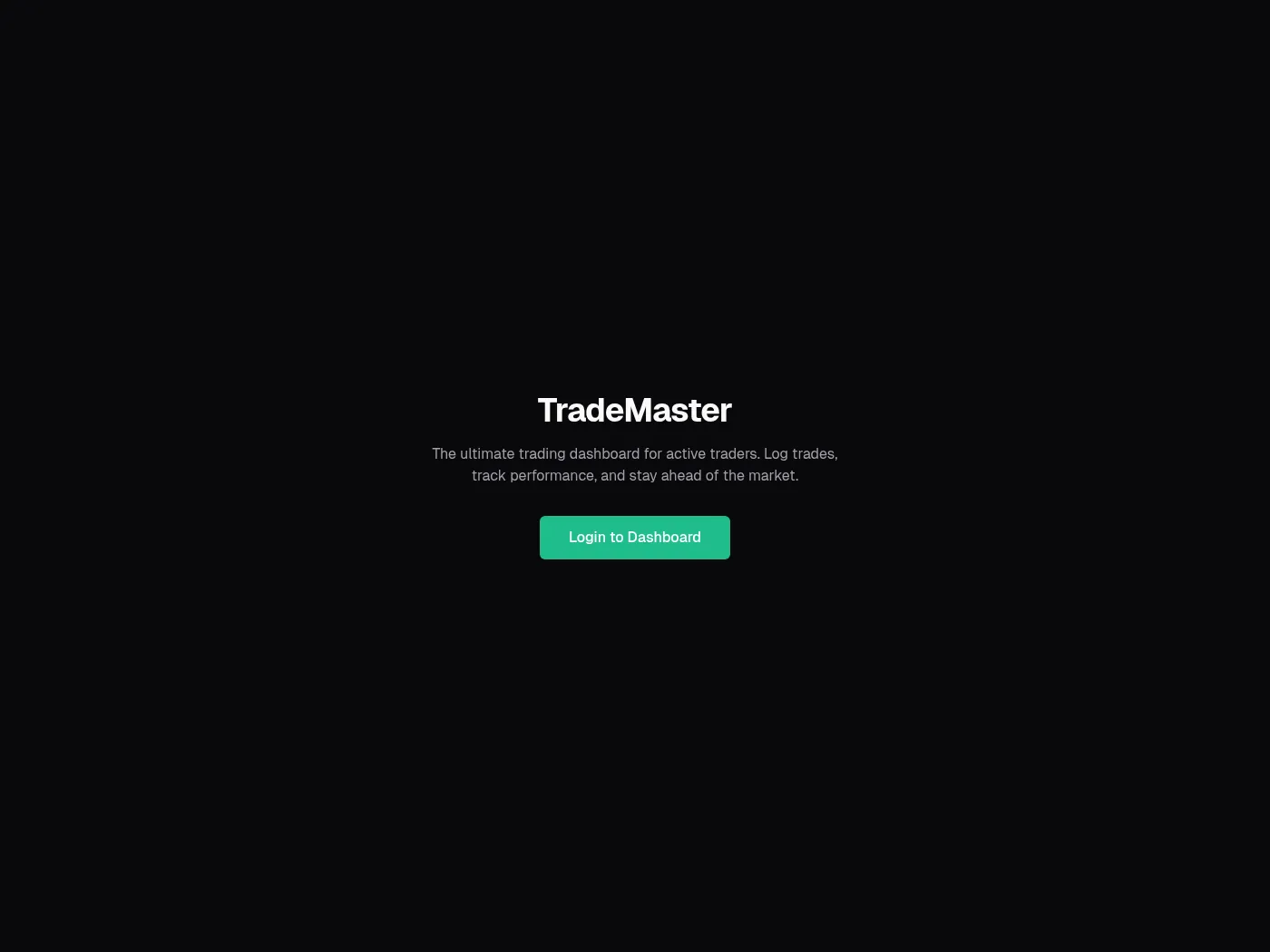 TradeMaster Dashboard