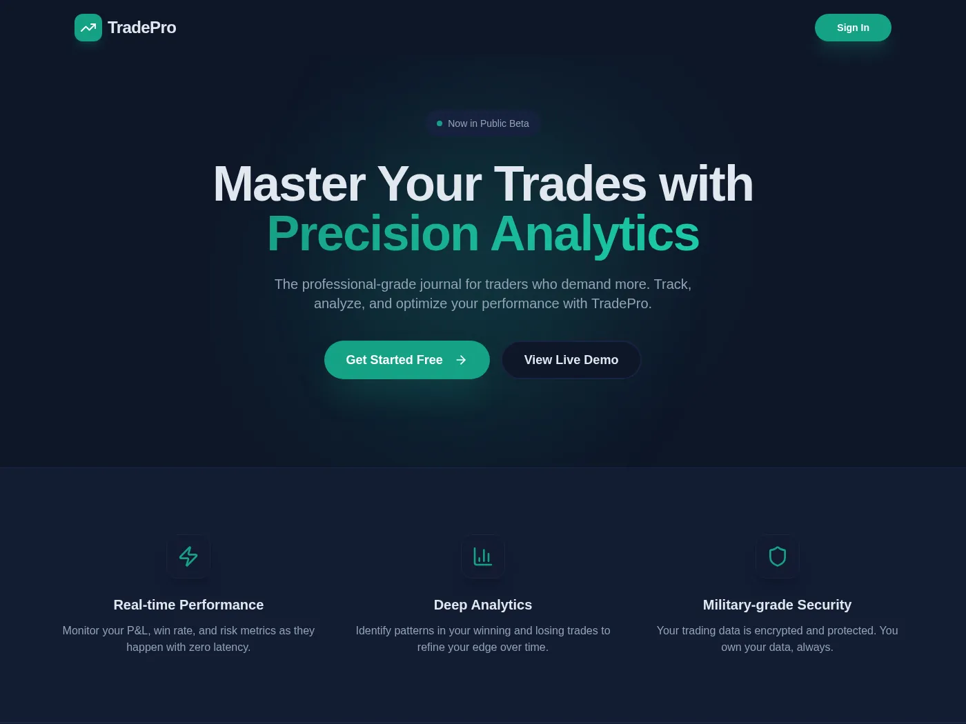TradePro Tracker