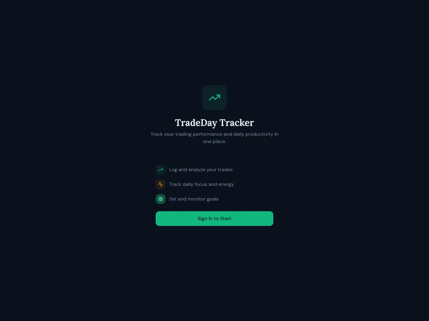 TradeDay Tracker