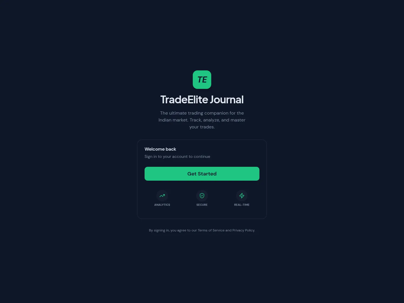 TradeElite Journal