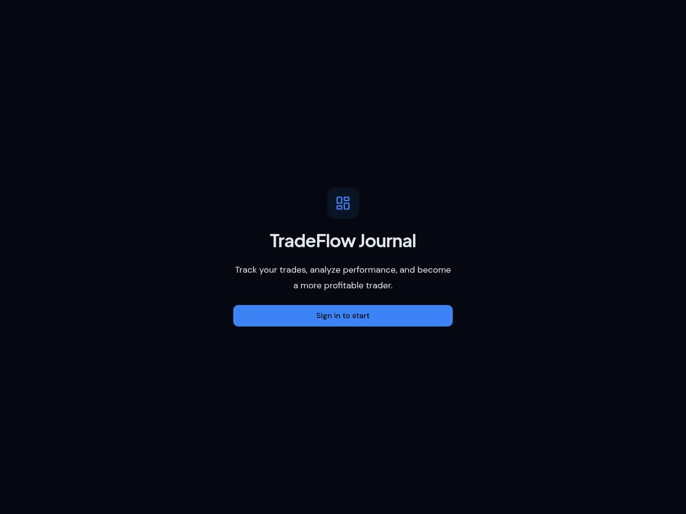 Trading Journal Page