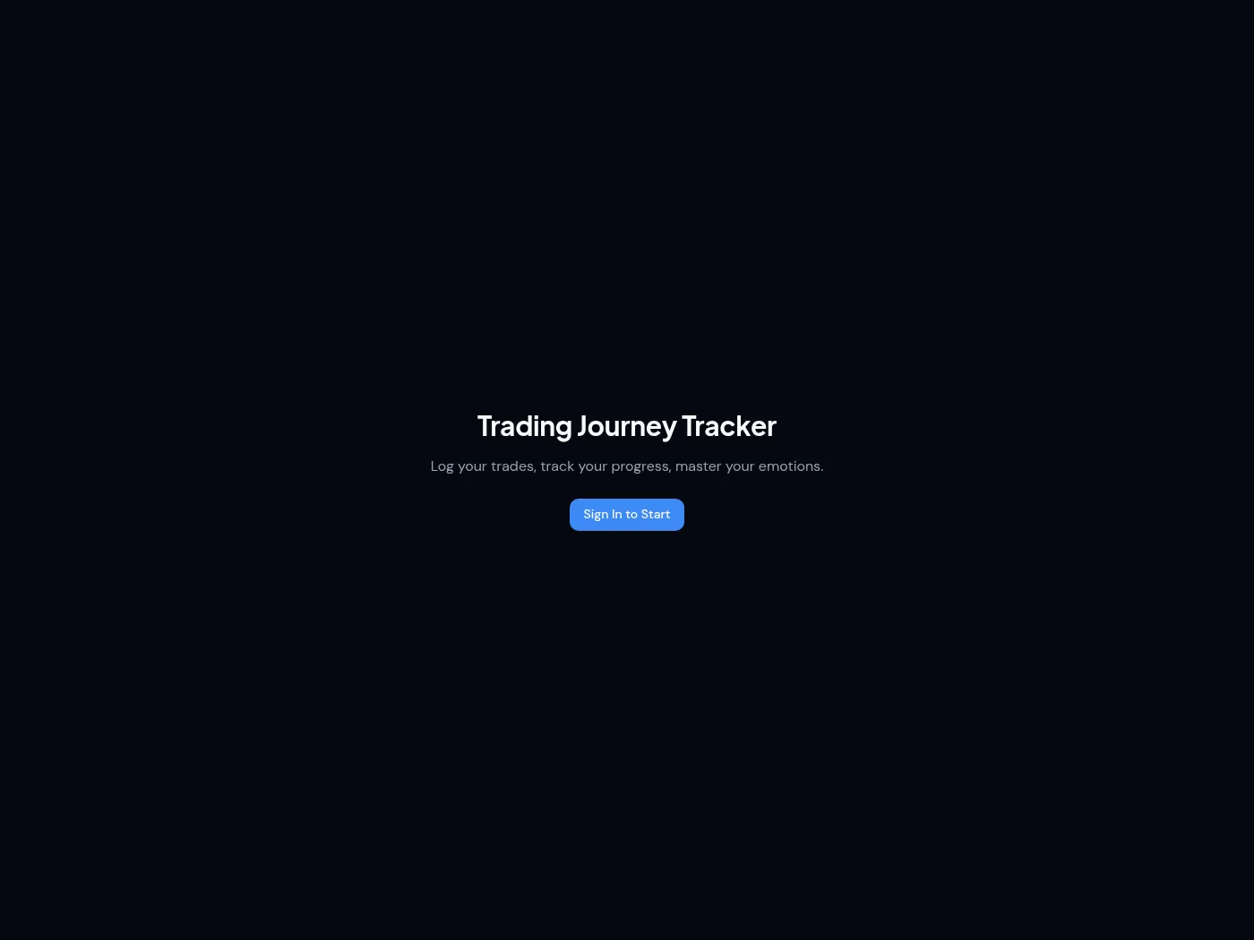 Trading Journey Tracker