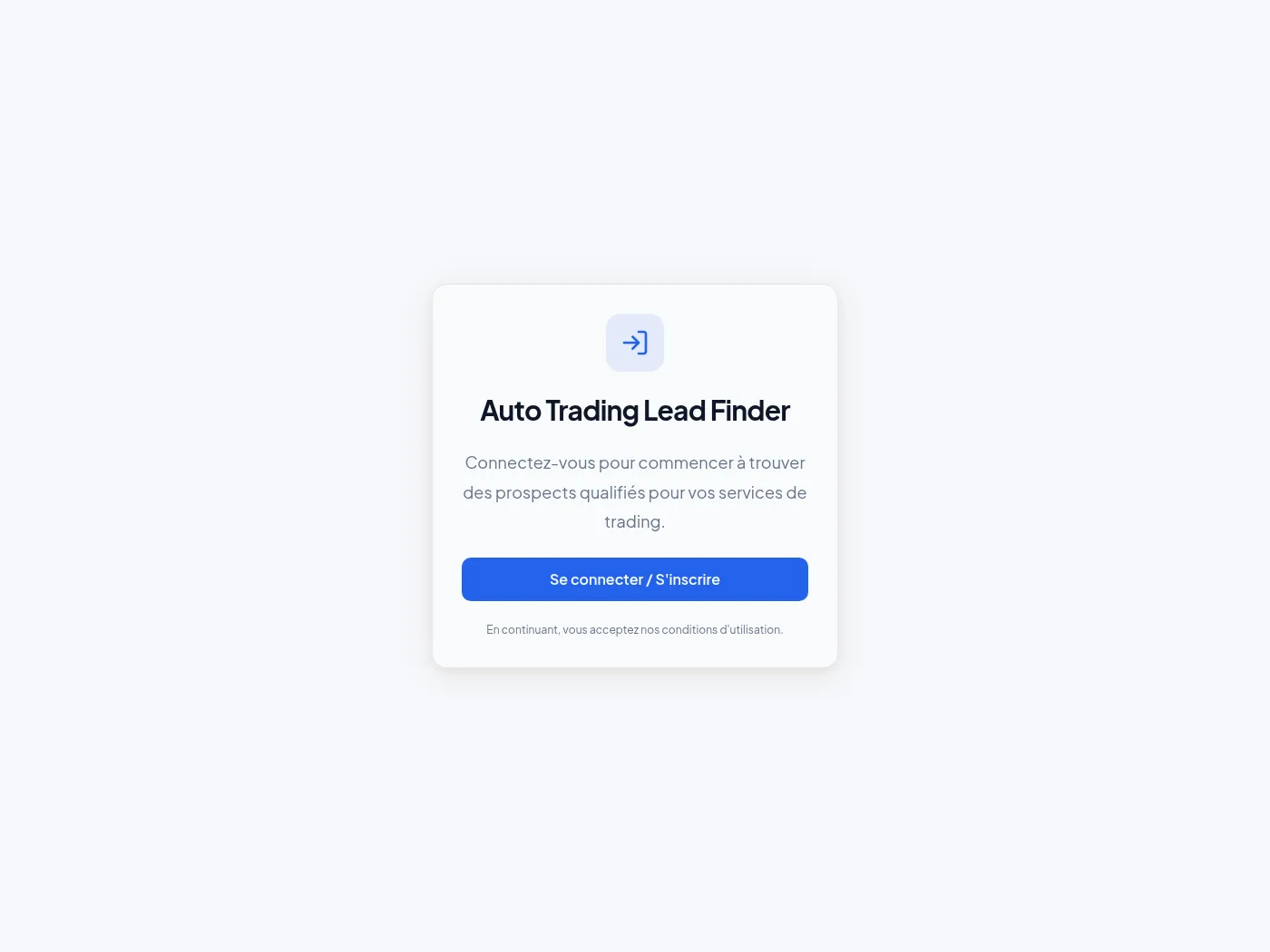 Auto Trading Lead Finder