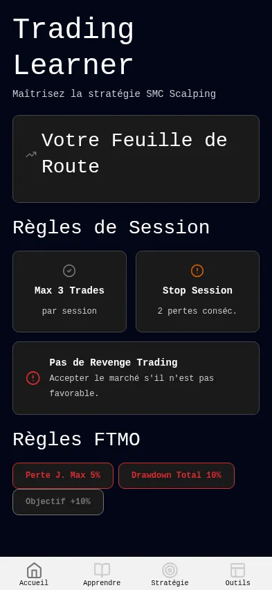 Trading Learner App
