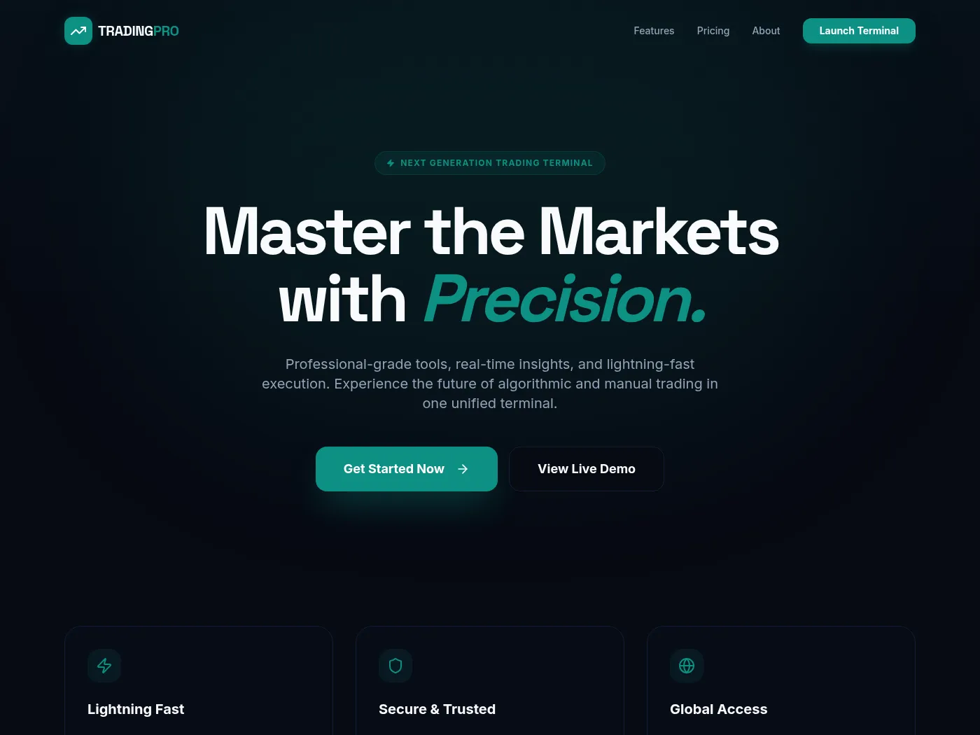 Trading Pro Dashboard