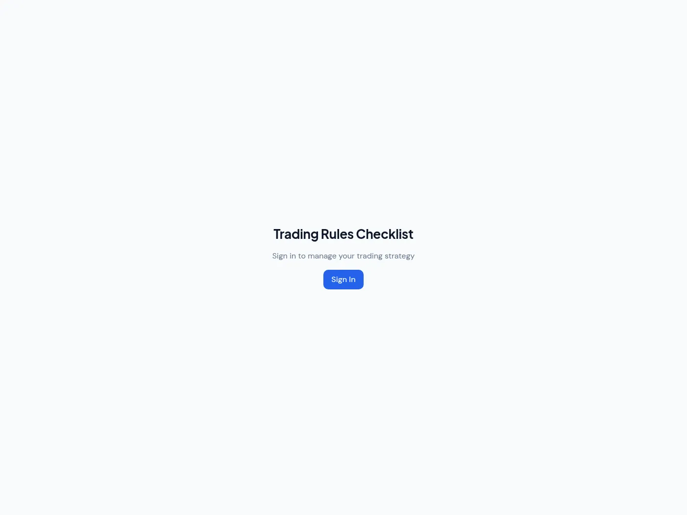 Editable Trading Rules