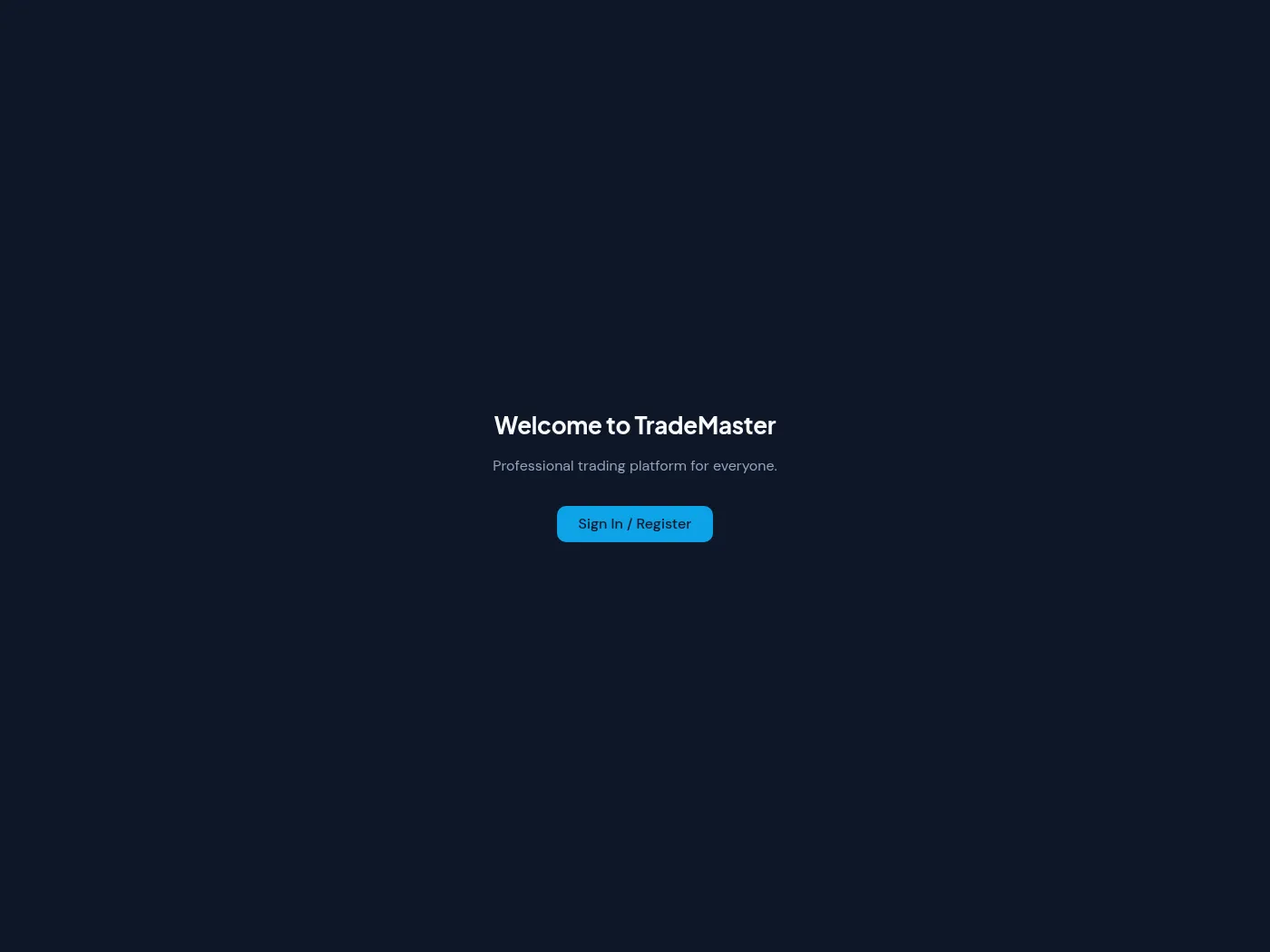 TradeMaster Platform