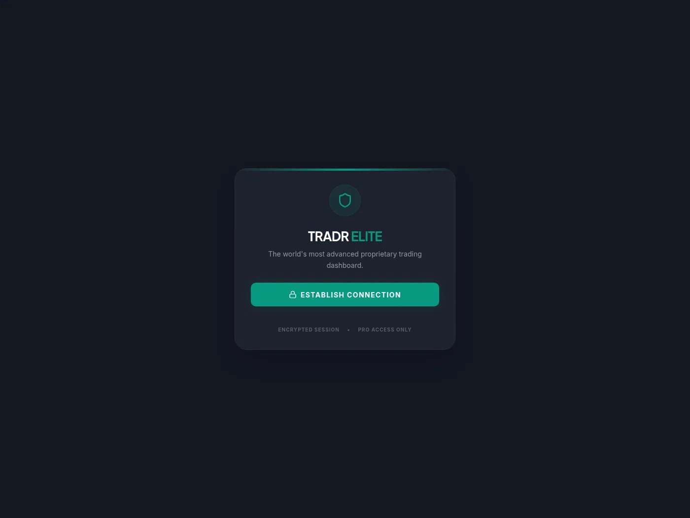Tradr Elite Dashboard