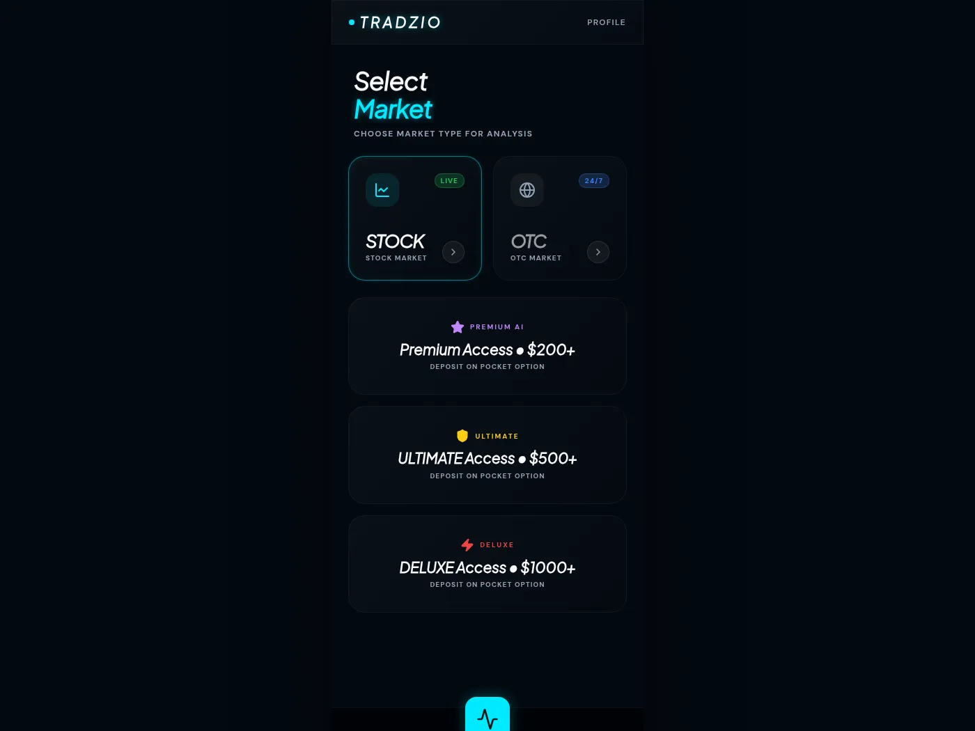 Tradzio AI Dashboard