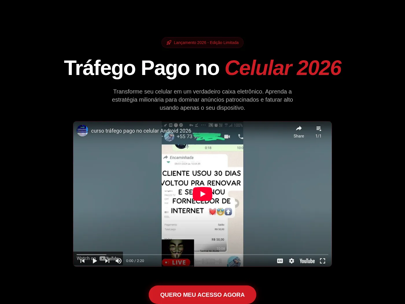 Tráfego Pago Celular Pro