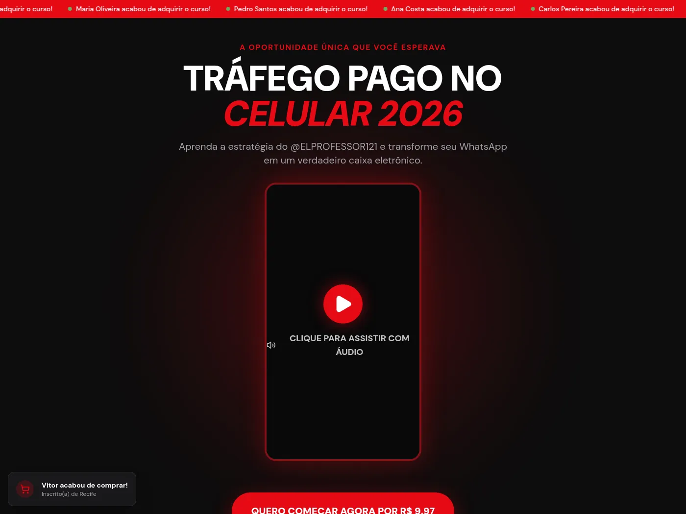 Tráfego Pago Celular 2026