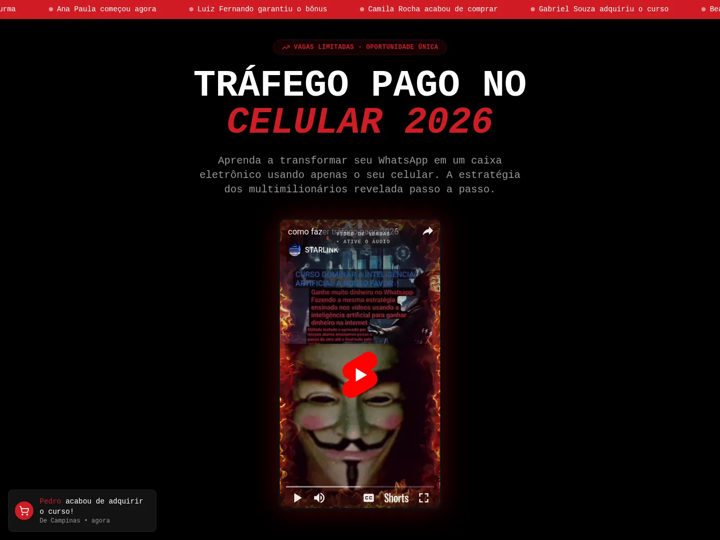 Tráfego Pago no Celular Pro