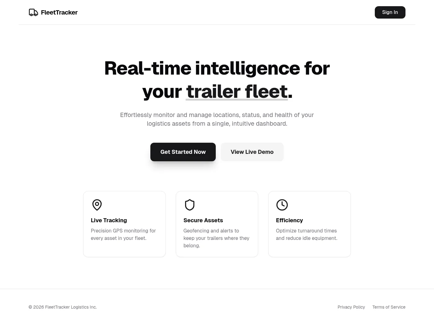 TrailerFleet Tracker