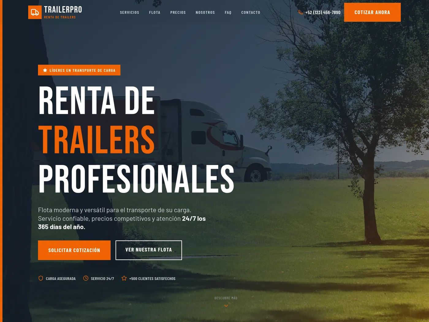 Trailer Rental Landing