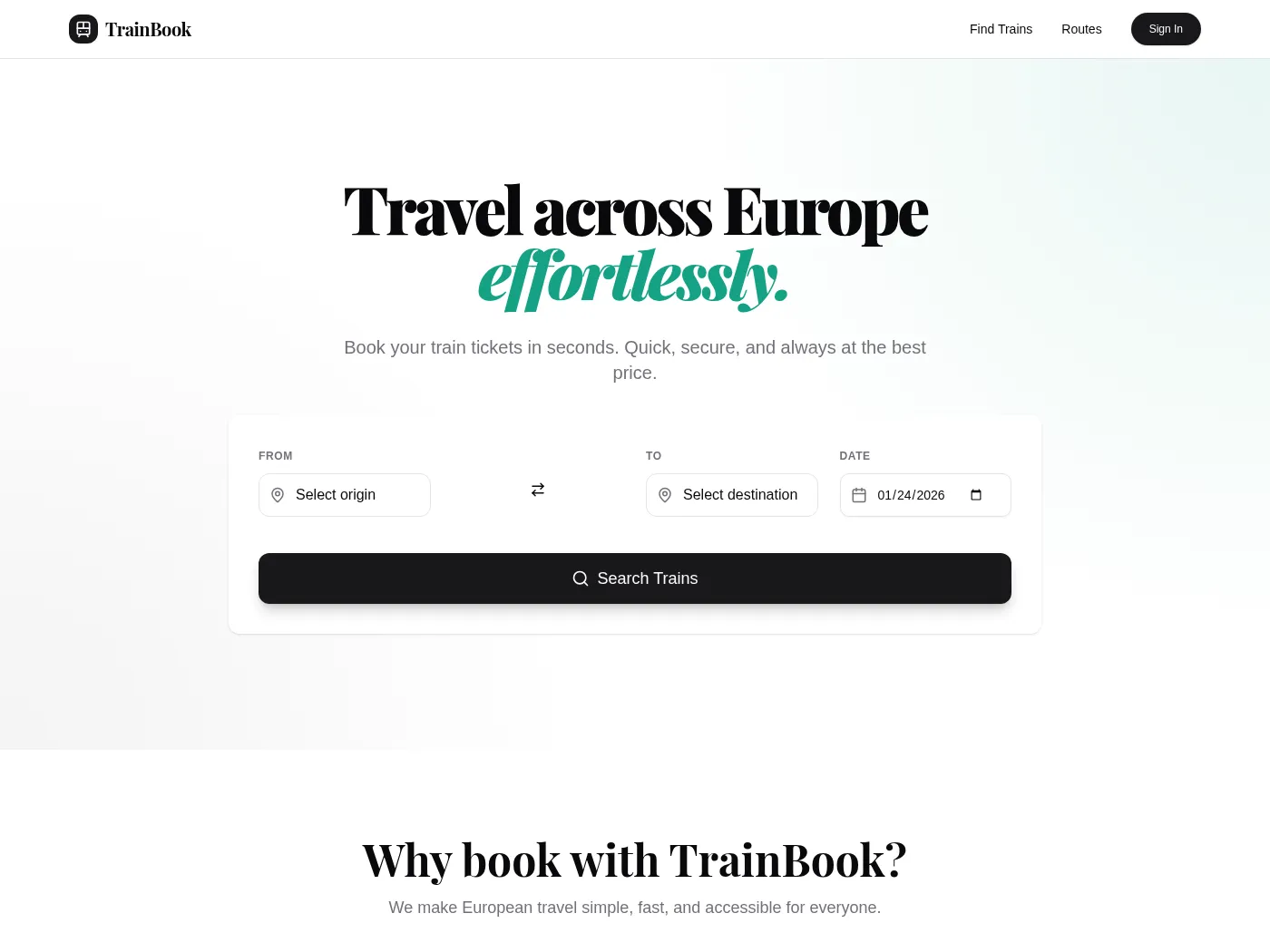 TrainBook SaaS