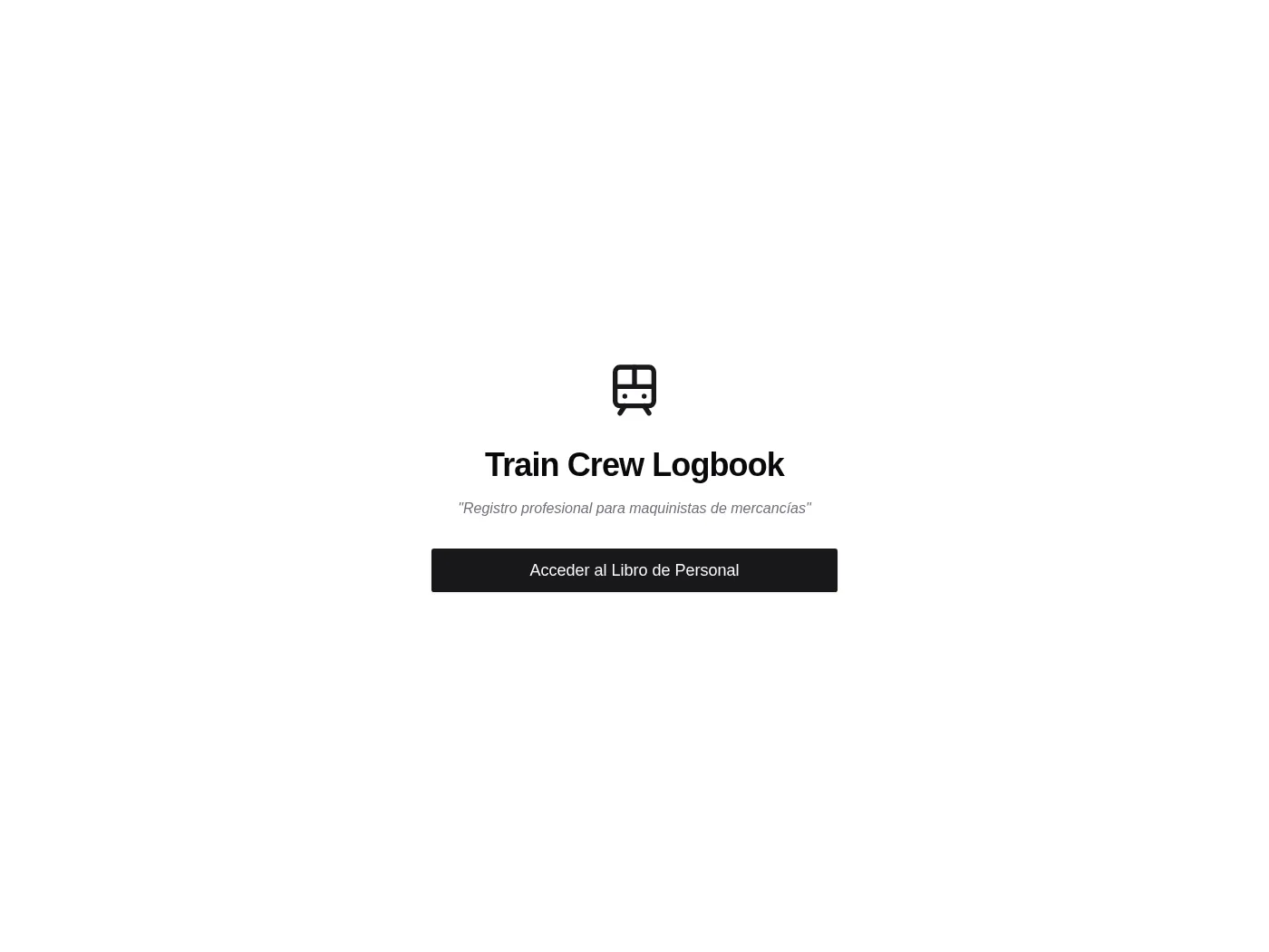 Train Crew Logbook