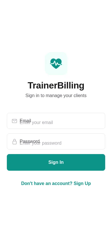 TrainerBilling Mobile App