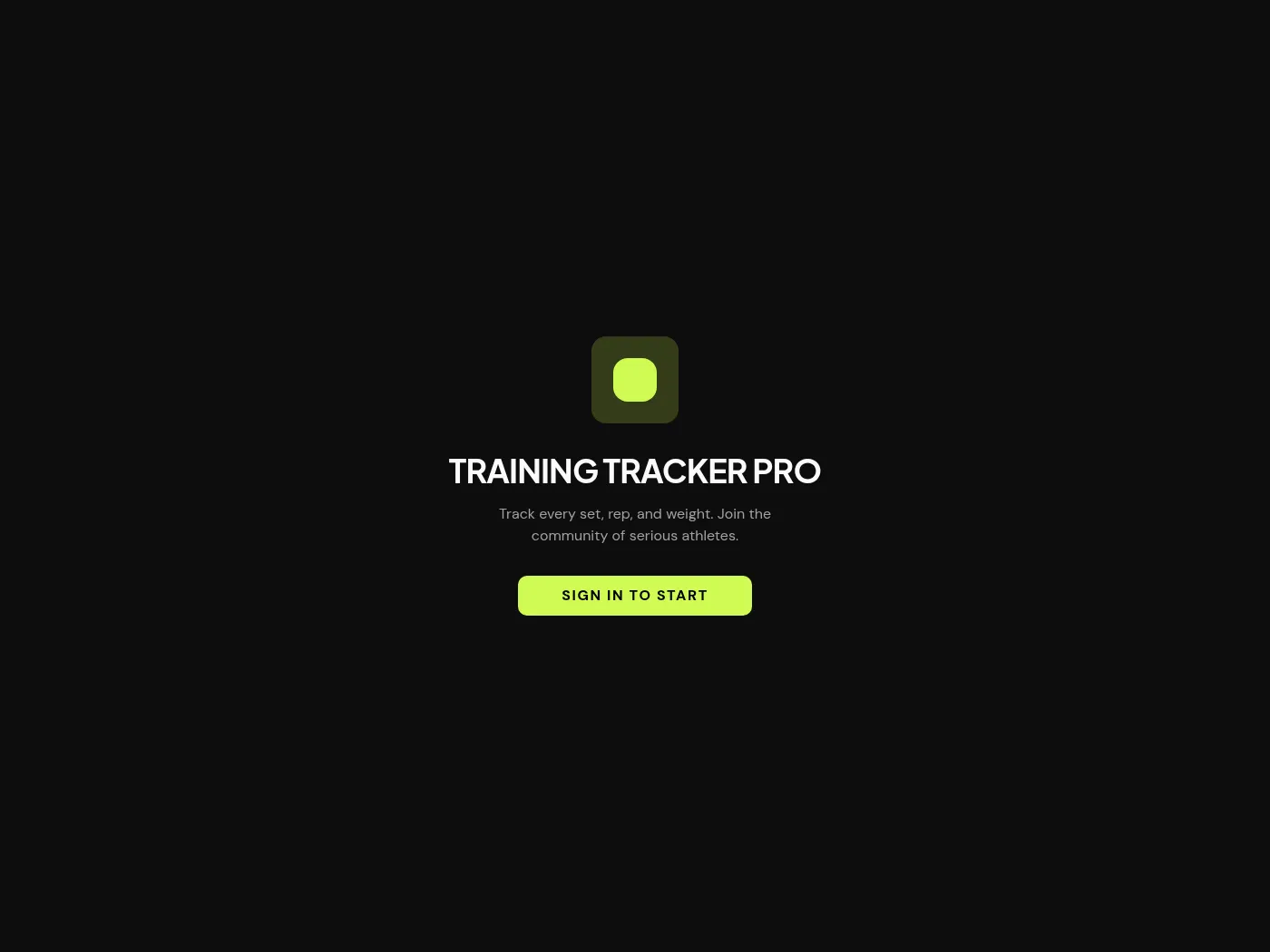 Training Tracker Pro