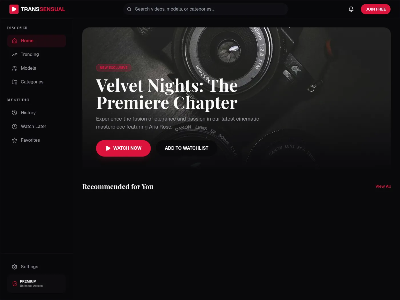 TransSensual Web Portal