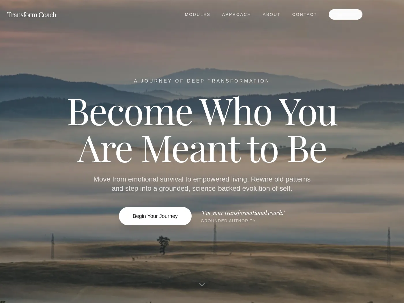 Transformative Coach Landing Page