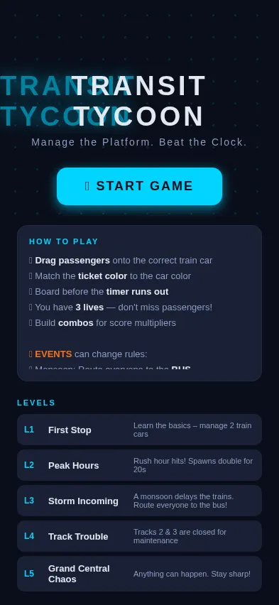 Transit Tycoon Mobile