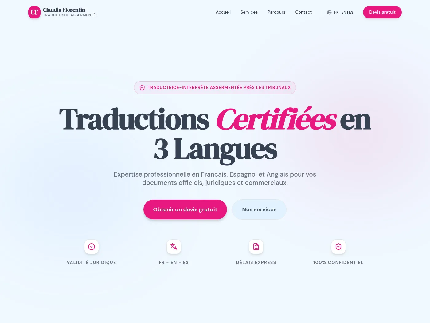 Assermentée Translate Site