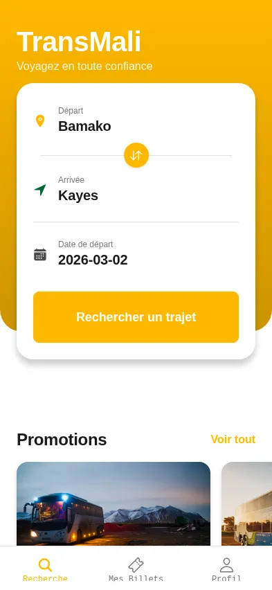 TransMali Mobile Booking