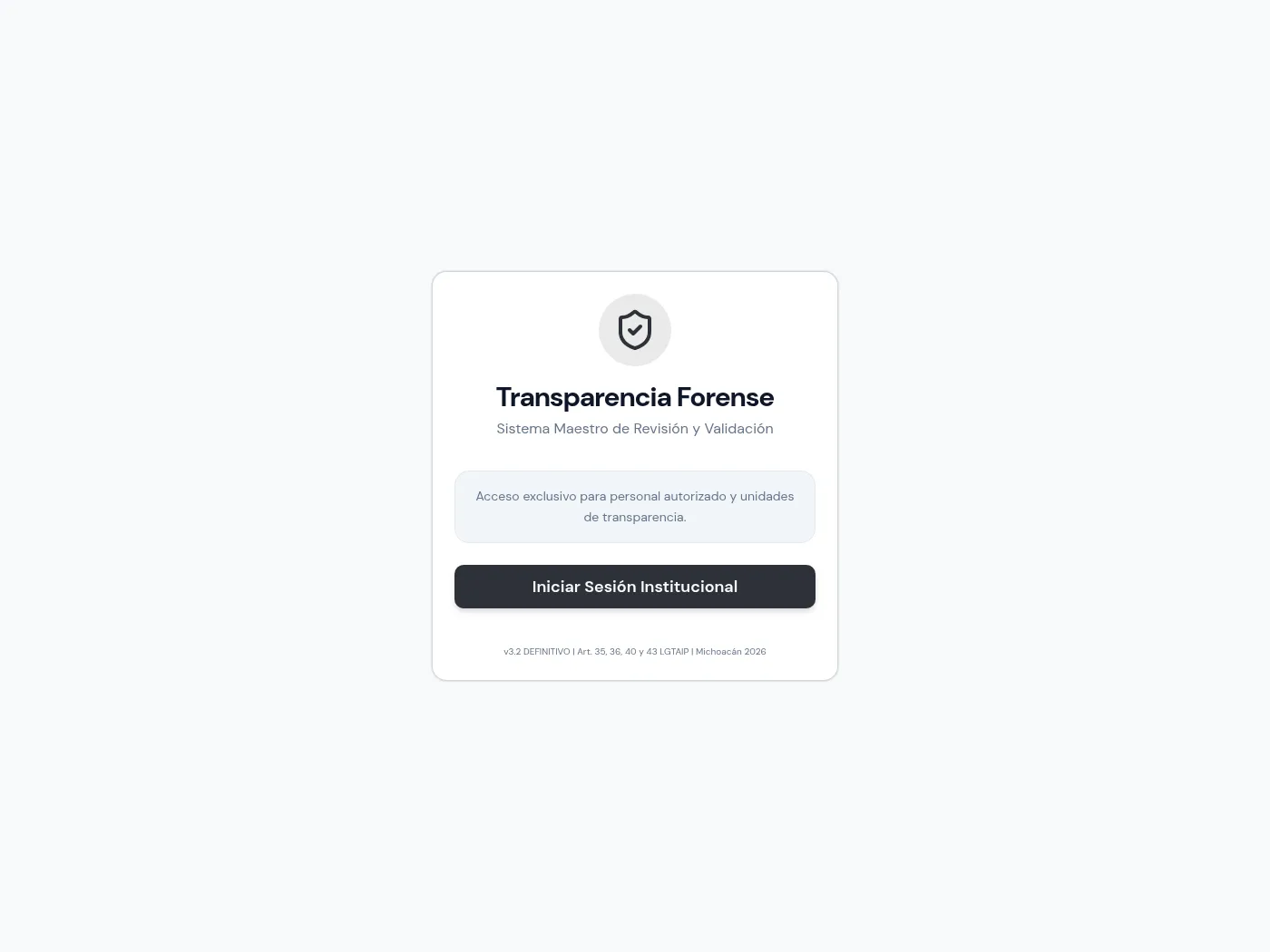 Transparencia Forense Maestro